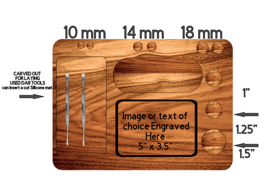 Custom Solid wood Dab Tray - JessieJadesCustoms